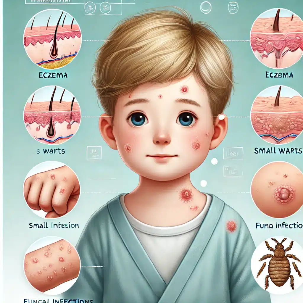 Enfermedades frecuentes en dermatología pediátrica - Sanibook